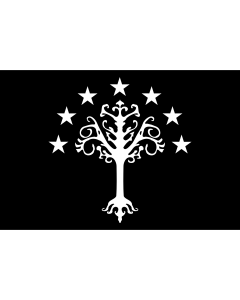 Indoor-Flag: Gondor s flag from J. R. R. Tolkien s Middle-earth 90x150cm
