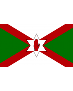 Flag: Norn Iron star | landscape flag | 1.35m² | 14.5sqft | 90x150cm ...