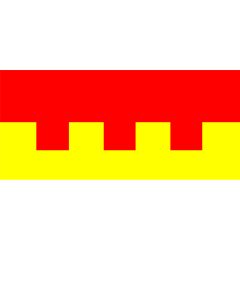 Bandera de Prague 2 | Prahy 2 | bandera horizontal | 1.35m² | 90x150cm