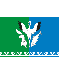 Flag: Shuryshkarsky rayon, Yamal Nenetsia, Russia | landscape flag | 1 ...