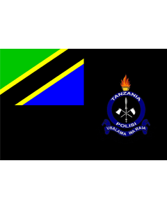 Flag: Tanzania Police Forces | landscape flag | 1.35m² | 14.5sqft ...