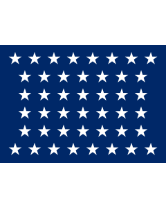 Flag: US Naval Jack 44 stars | landscape flag | 1.35m² | 14.5sqft ...
