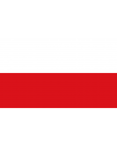 Flag: Generic flag white #ffffff and red #da121a 5 × 3, colors ...