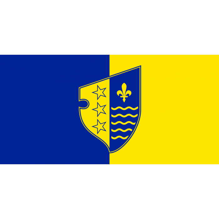 Flag: Bosnian Podrinje Canton | landscape flag | 1.35m² | 14.5sqft ...