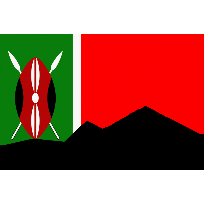 Flag: Kikuyu flag Mt Kenya | 1.Green-Land | 1.Zelená-zem | landscape ...