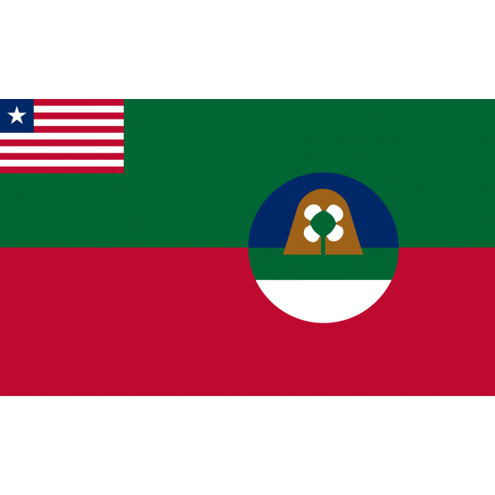 Flag: Liberian County of Margibi | landscape flag | 1.35m² | 14.5sqft ...