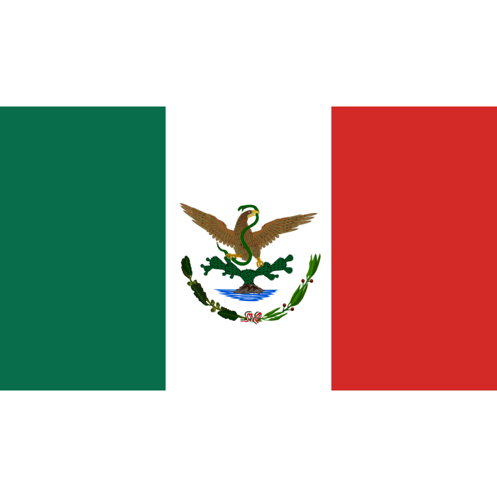 Bandera: Usada por los grupos federalistas y Liberales en Mexico entre ...