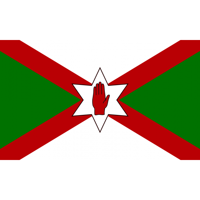 Flag: Norn Iron star | landscape flag | 1.35m² | 14.5sqft | 90x150cm ...