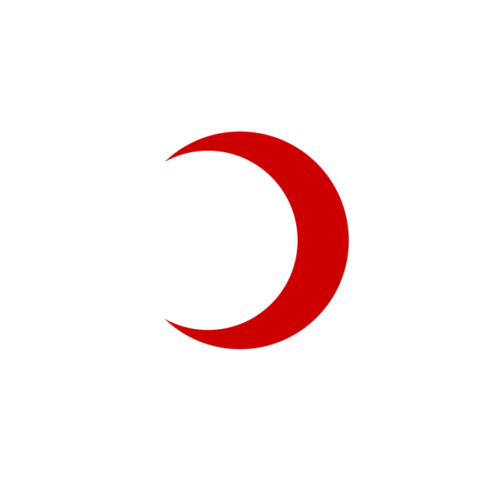 Flag: Red Crescent reverse | landscape flag | 1.35m² | 14.5sqft ...