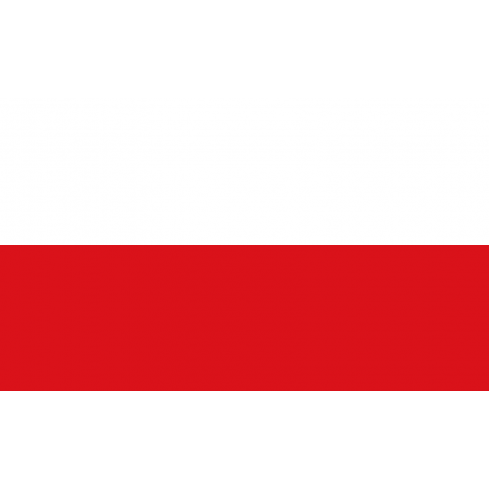 Flag: Generic flag white #ffffff and red #da121a 5 × 3, colors ...